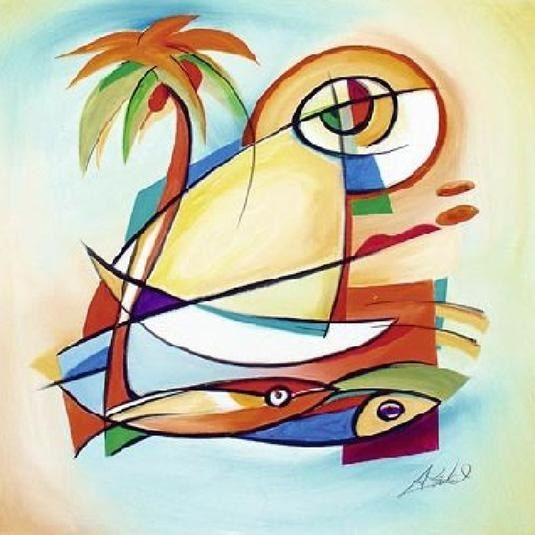 Alfred Gockel Sun Fish I 50% off - ArtExpress.ws
